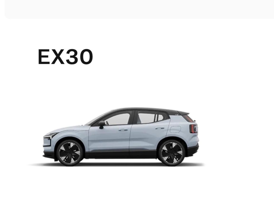 ภาพหลุดรถยนต์ Volvo EX30 บนหน้าเว็บไซต์ Volvo อิตาลี - EVMoD