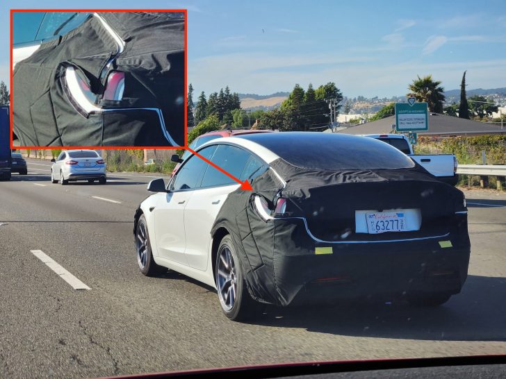 หลุดโดยไม่ได้ตั้งใจ ไฟท้ายดีไซน์ใหม่ของ Tesla Model 3 Project Highland ...