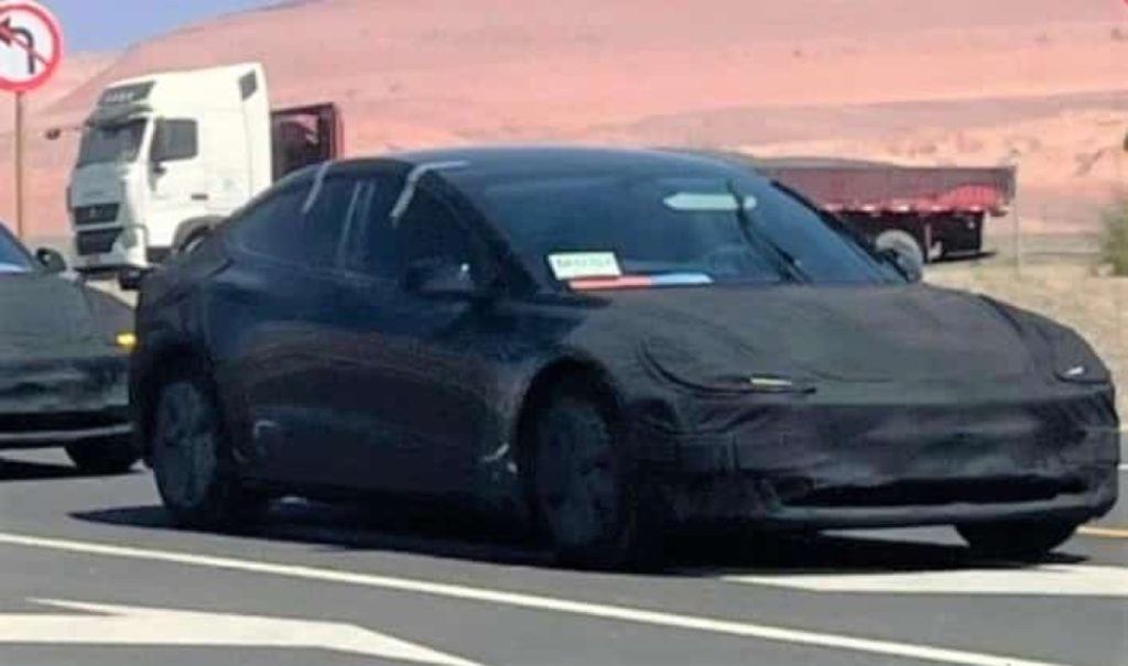 Tesla Model 3 Project Highland ยกขบวนทดสอบในสภาพอากาศที่มีอุณหภูมิสูงใน ...