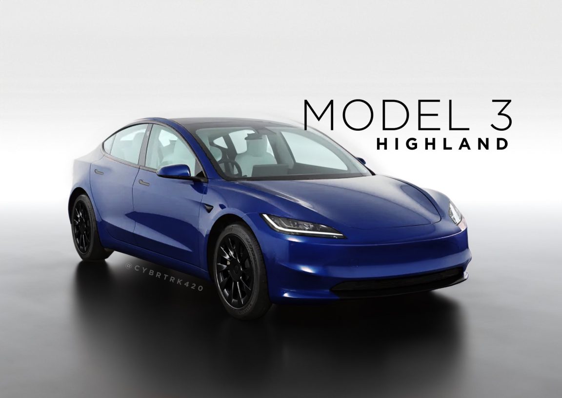 ลือ! Tesla เตรียมส่งรถ Model 3 โฉมใหม่ (Project Highland) ไปยังโชว์รูม ...