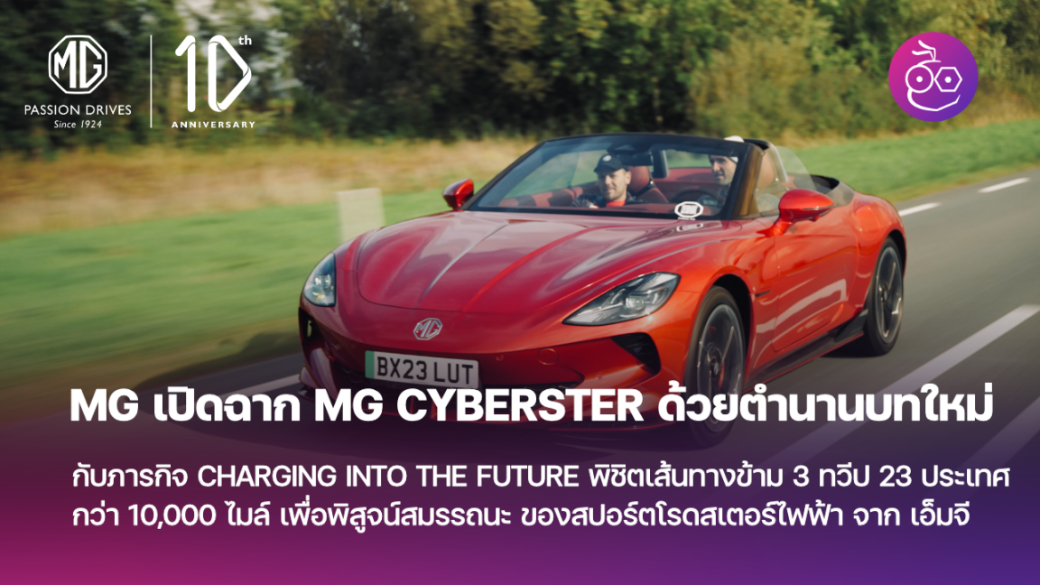 เอ็มจี เปิดฉาก MG CYBERSTER ด้วยตำนานบทใหม่กับภารกิจพิชิตเส้นทางข้าม 3 ทวีป 23 ประเทศ กว่า ...