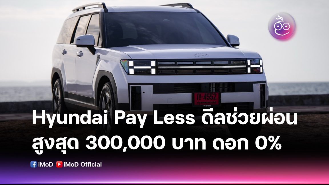 Hyundai ส่งแคมเปญ Hyundai Pay Less ช่วยผ่อนสูงสุด 300,000 บาท ดอกเบี้ย ...